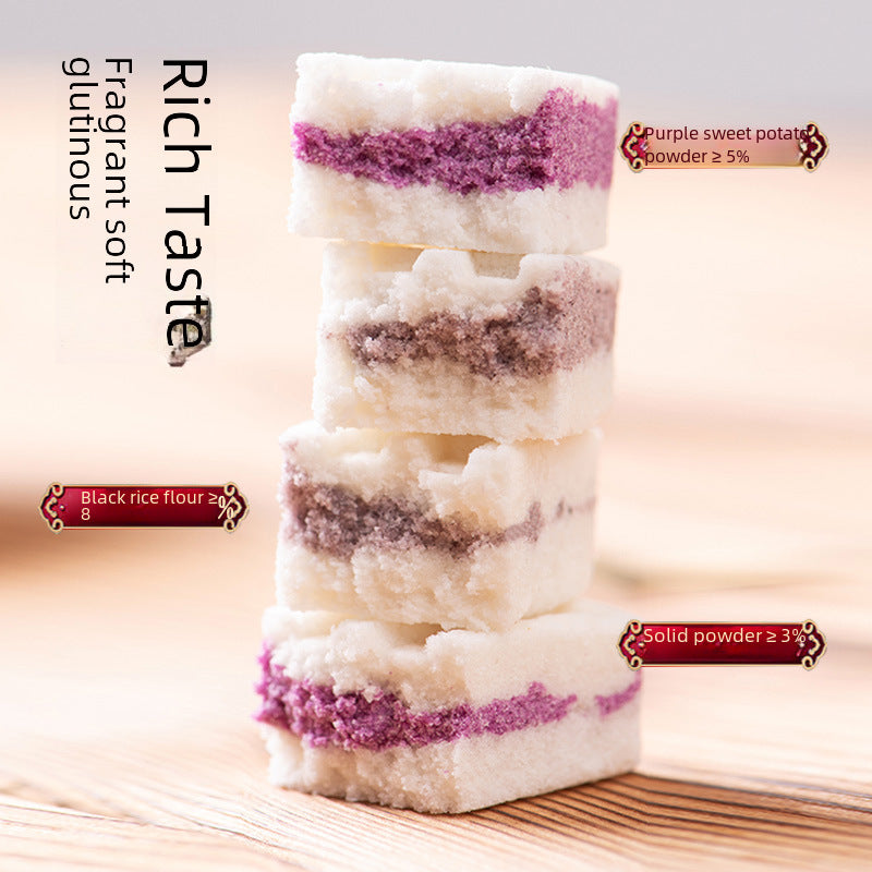 Sugar-Free Purple Sweet Potato & Black Rice Gorgon Cake | Healthy Snac ...
