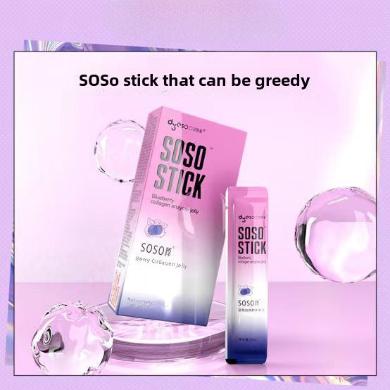 DoyanShou Blueberry Collagen Enzyme Jelly | Soso Sticks with White Kid ...