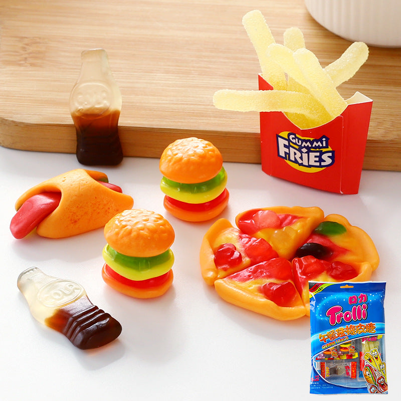 Trolli Burger-Shaped Gummy Candy | Creative Fruit-Flavored Soft Candy ...